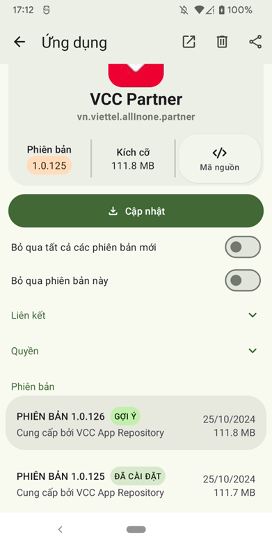 Hướng dẫn cài đặt VCC App Store